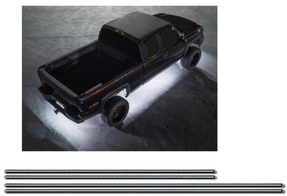 Jeep Wrangler Ultra White Series HD Aluminum Channel LED Underbody Kit ...