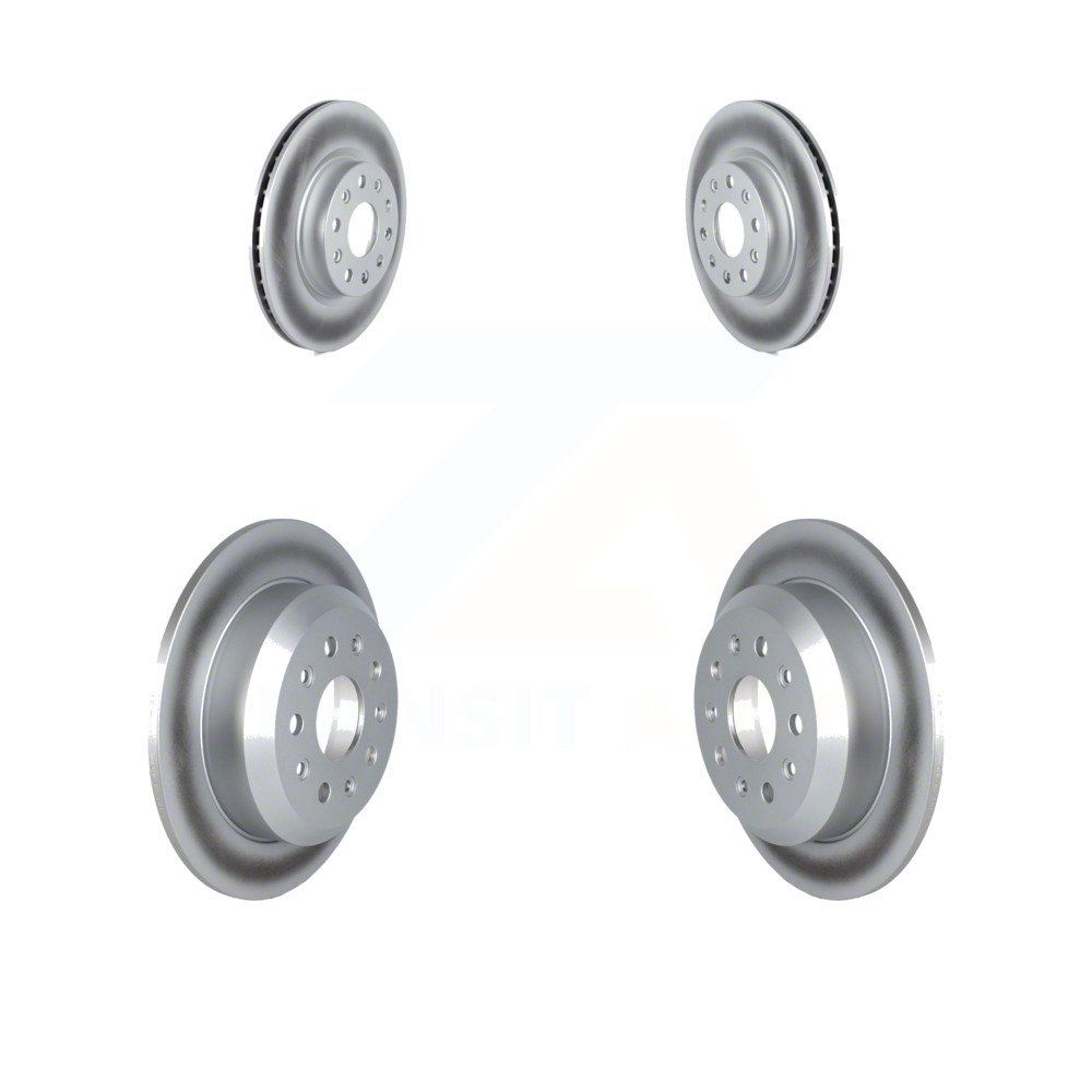 Jeep Wrangler Vented Rotors; Front and Rear (18-25 Jeep Wrangler JL w ...