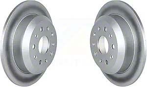 Jeep Wrangler Vented Rotors; Rear Pair (18-25 Jeep Wrangler JL w/ 328mm ...