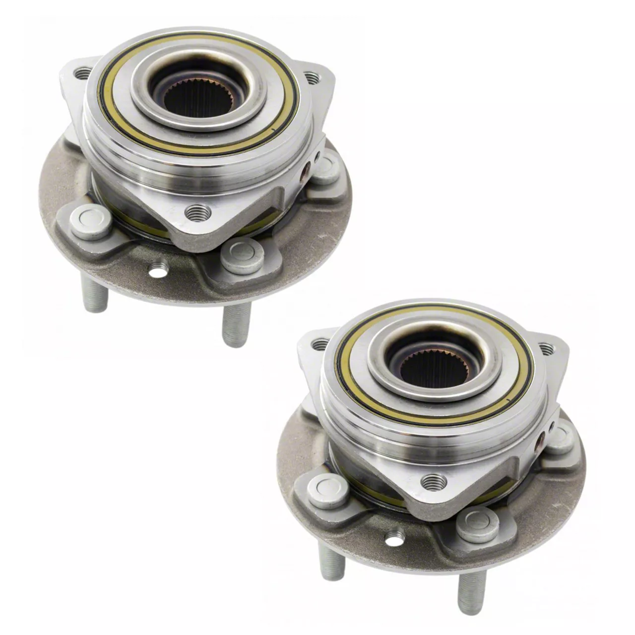 Jeep Wrangler Wheel Bearing and Hub Assembly Set; Front (18-26 Jeep ...