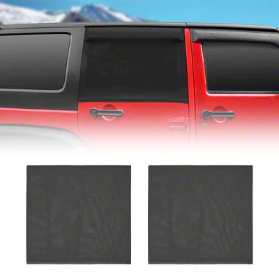 Jeep Wrangler Window Screens; Rear (07-26 Jeep Wrangler JK & JL 4-Door ...