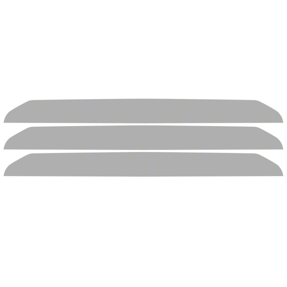 Jeep Wrangler Window Tint Pre-Cut Kit; Windshield Eyebrow; 5% Dark (18 ...