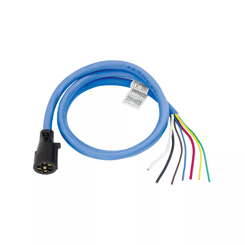 Jeep Wrangler Trailer Wiring Adapter Connector; 7-Way Molded Trailer ...