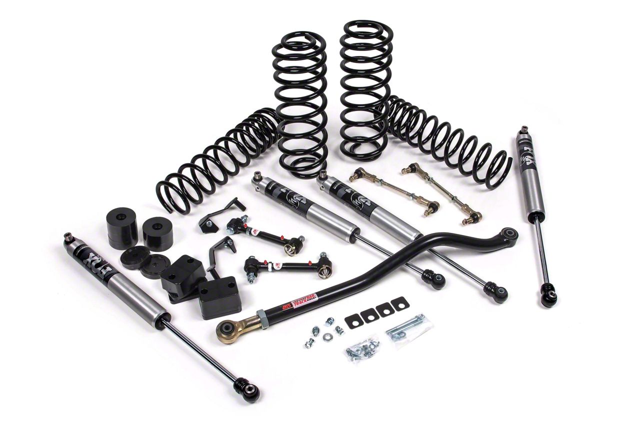 JKS Manufacturing Jeep Wrangler 3-Inch J-Venture Heavy Duty Rate Coil Suspension Lift Kit with ...