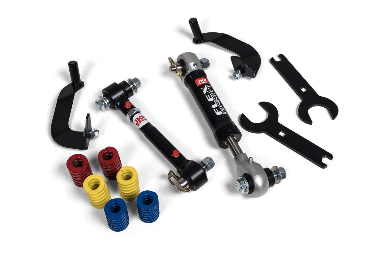 JKS Manufacturing Jeep Wrangler FlexConnect Tuneable Sway Bar Link Kit for 2 to 6-Inch Lift ...