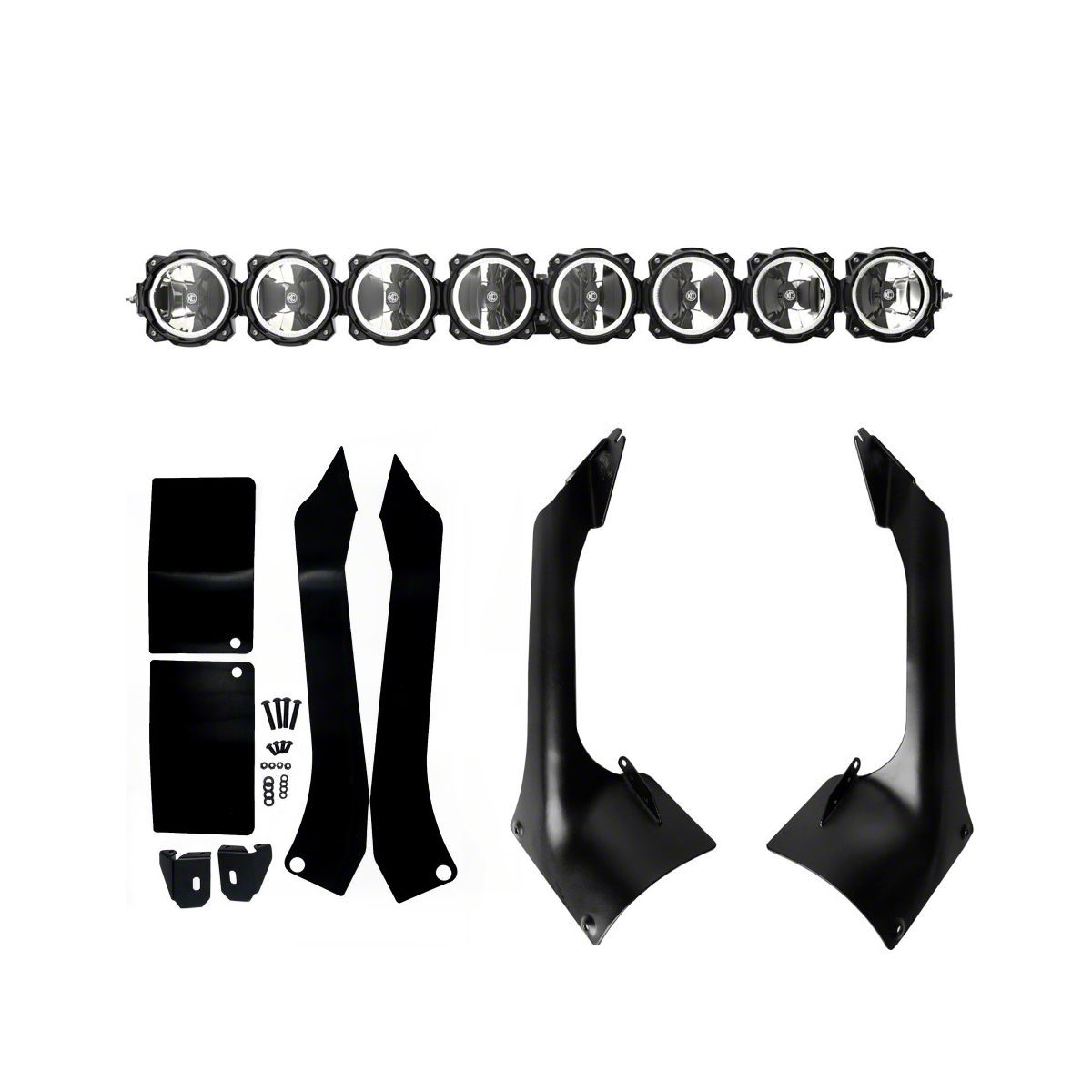 KC HiLiTES Jeep Wrangler 50-Inch Gravity Pro6 LED Light Bar with ...