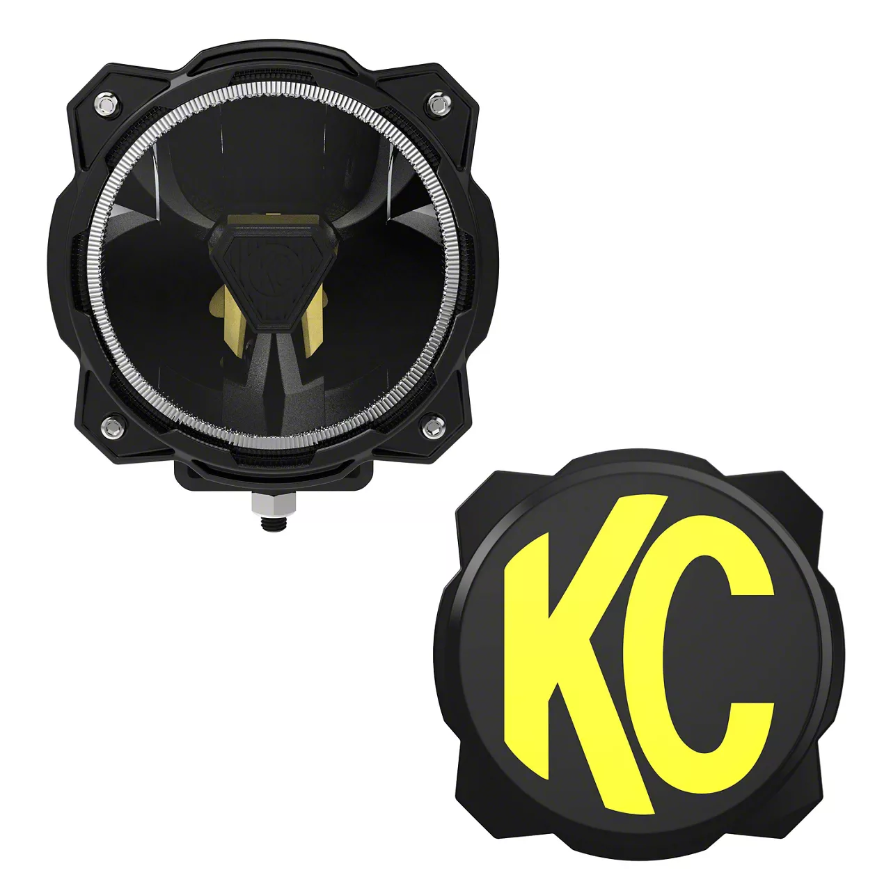 KC HiLiTES Jeep Wrangler 6-Inch Gravity Titan LED Light; Wide-40 Beam ...