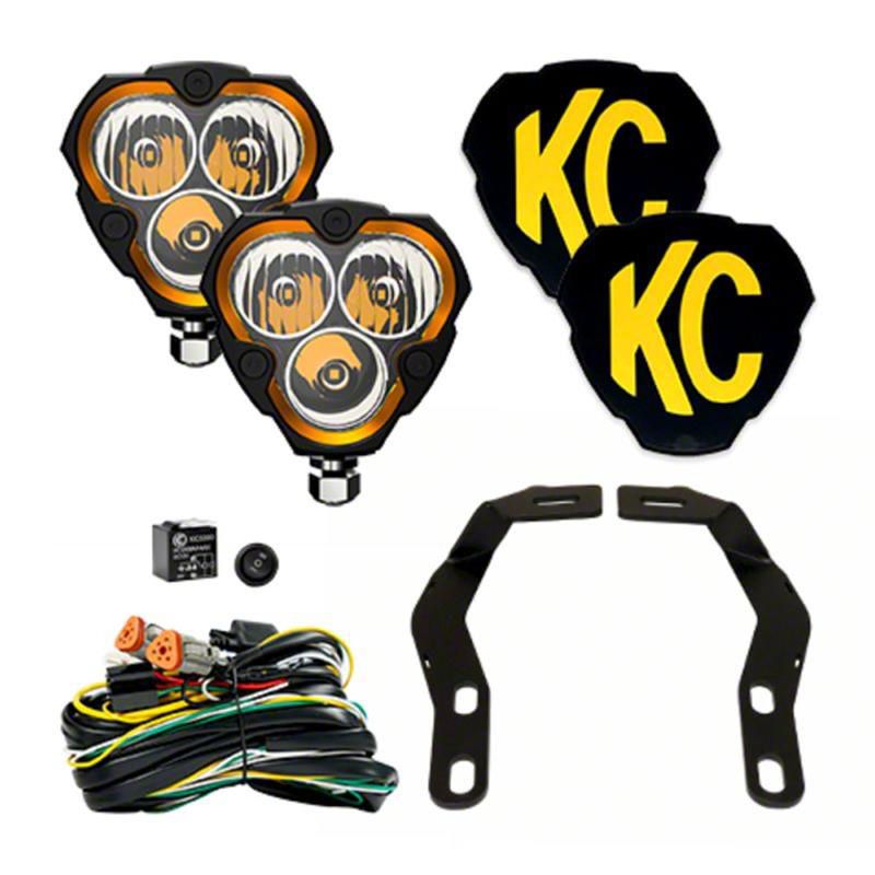 KC HiLiTES Tacoma FLEX ERA 3 2-Light System with Ditch Light Mount ...