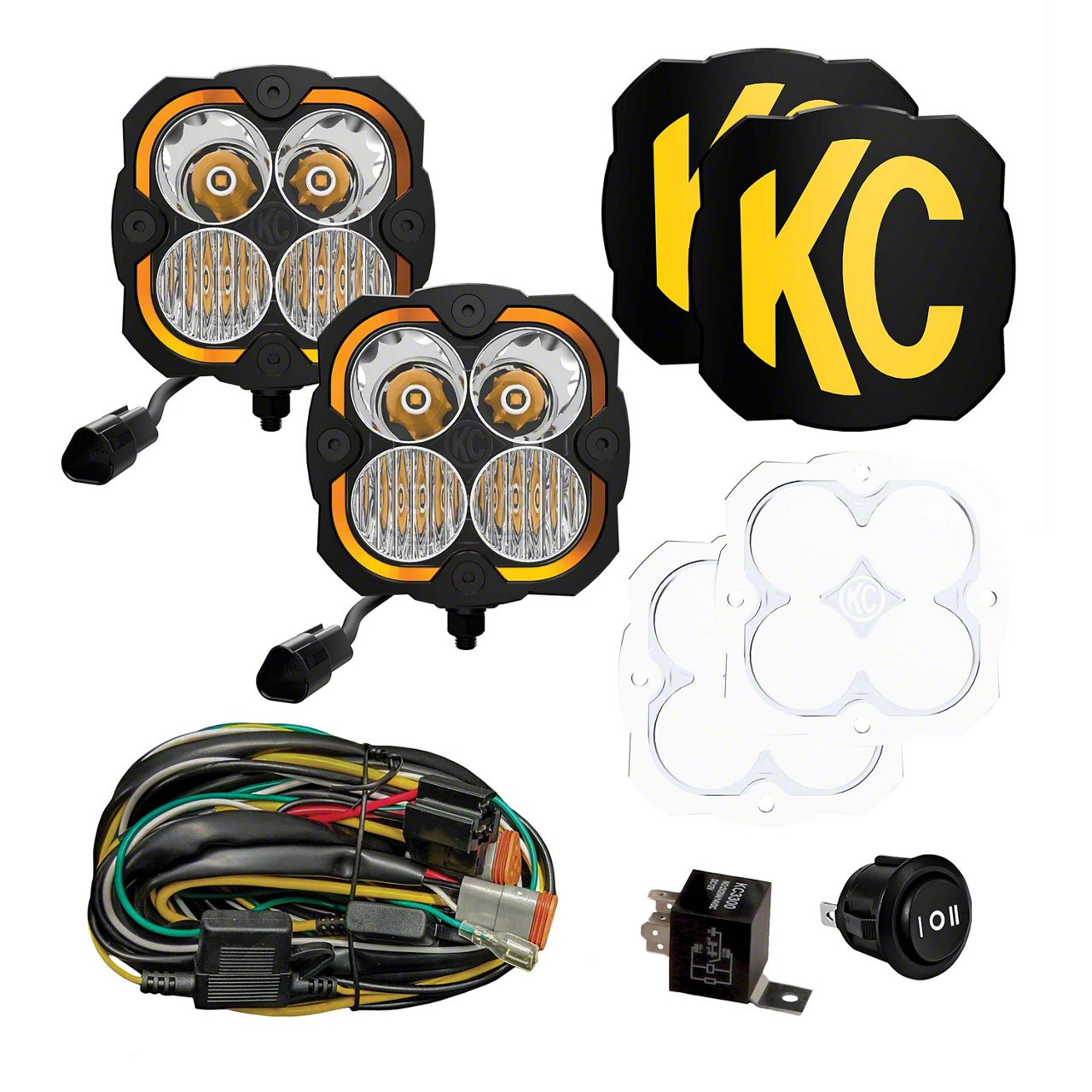 KC HiLiTES Tacoma FLEX ERA 4 2-Light Master Kit 0289 (Universal; Some ...