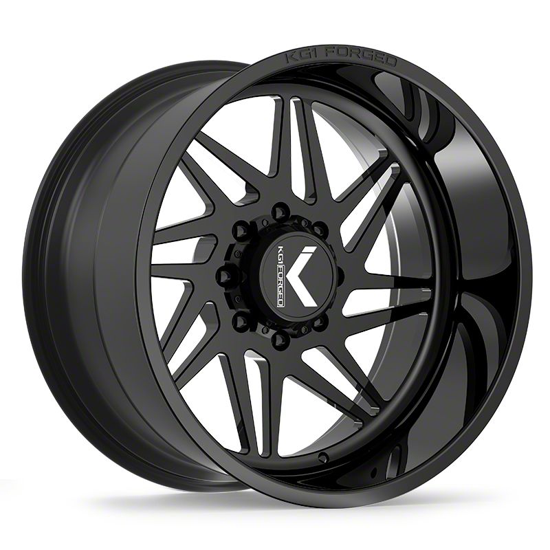 KG1 Forged Bronco DYNO Gloss Black 6-Lug Wheel; Right Directional; 20x9 ...