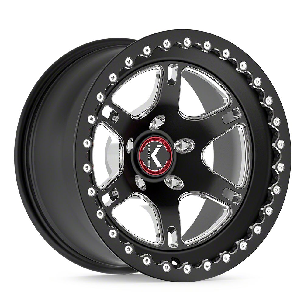 KG1 Forged Jeep Gladiator HERAL Gloss Black Milled Wheel; 17x9; -38mm ...