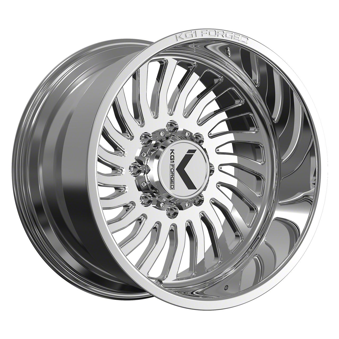 KG1 Forged Titan ABYSS Polished 6-Lug Wheel; Right Directional; 20x12 ...