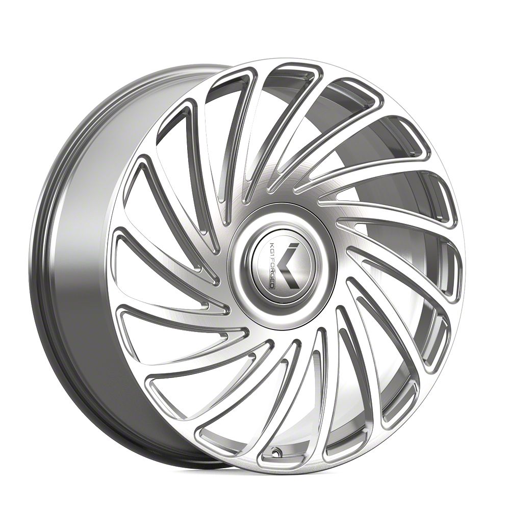 KG1 Forged Titan BENDER Polished 6-Lug Wheel; Left Directional; 26x10 ...