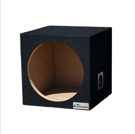 King Boxes Jeep Gladiator 12-Inch Single Sealed Subwoofer Box; Black Carpeting Finish S12S ...