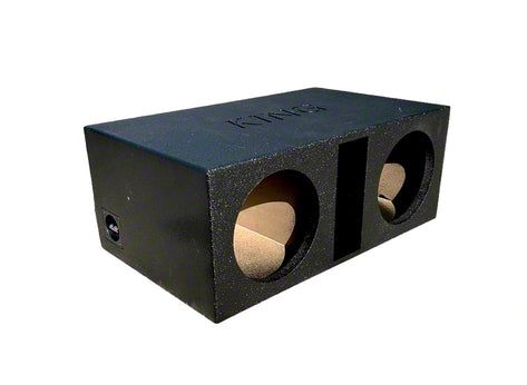 King Boxes Jeep Wrangler 10-Inch Dual SPL Front Ported Subwoofer Box; Charcoal Sprayed Finish AK ...