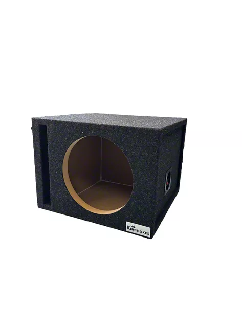 King Boxes Tacoma 10-Inch Single Ported Subwoofer Box; Black Carpeting ...