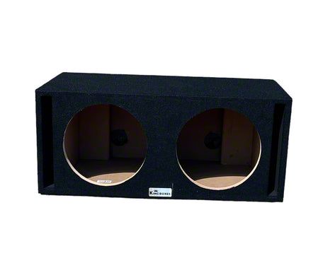 King Boxes Tacoma 12-Inch Dual Side Port Subwoofer Box; Black Carpeting ...