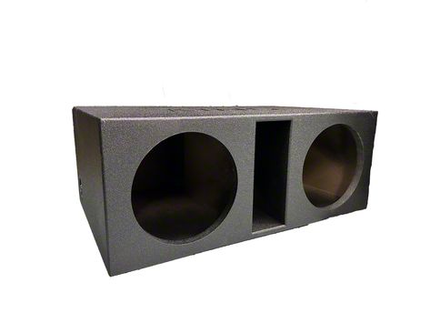 King Boxes Tacoma 12-Inch Dual SPL Front Ported Subwoofer Box; Charcoal ...