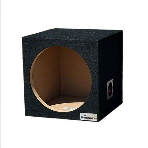 King Boxes Tacoma 12-Inch Single Sealed Subwoofer Box; Black Carpeting ...