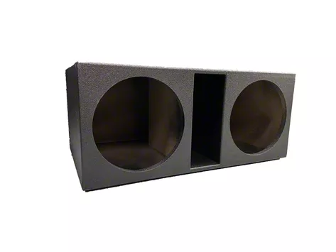 King Boxes Tundra 15-Inch Dual SPL Front Ported Subwoofer Box; Charcoal ...