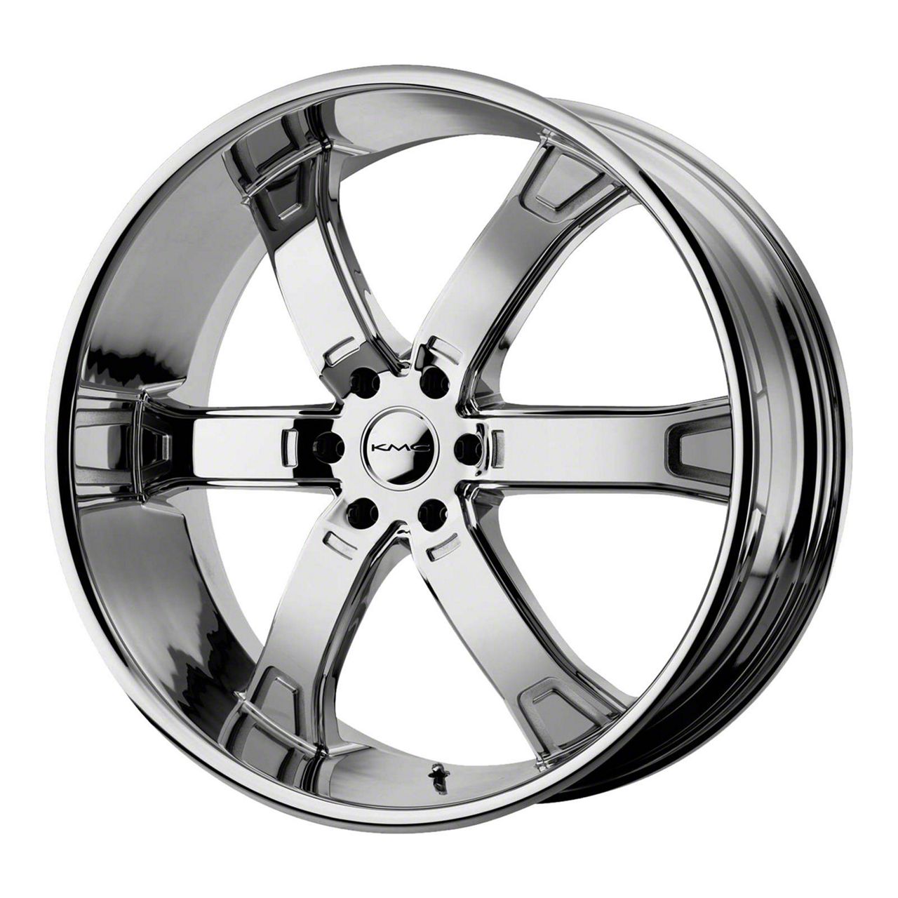 KMC Titan Brodie Chrome 6-Lug Wheel; 20x9; 15mm Offset KM67129068215 ...