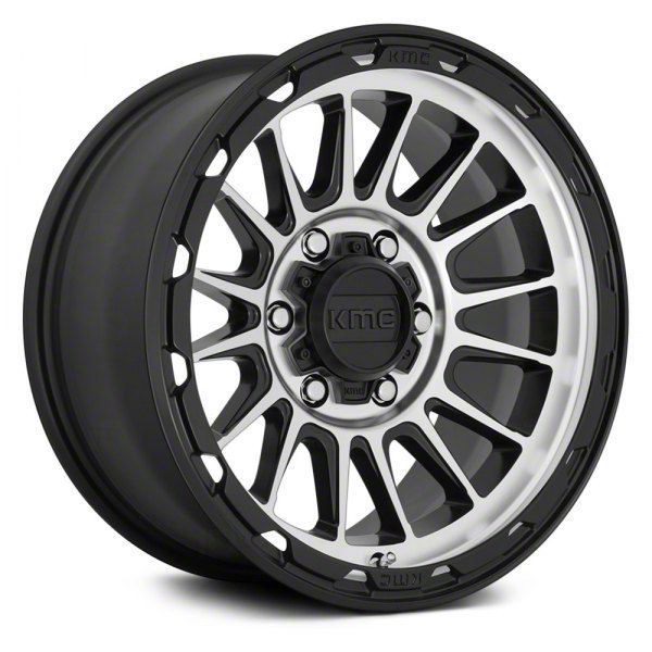 KMC Titan Impact Satin Black Machined 6-Lug Wheel; 18x9; 0mm Offset ...