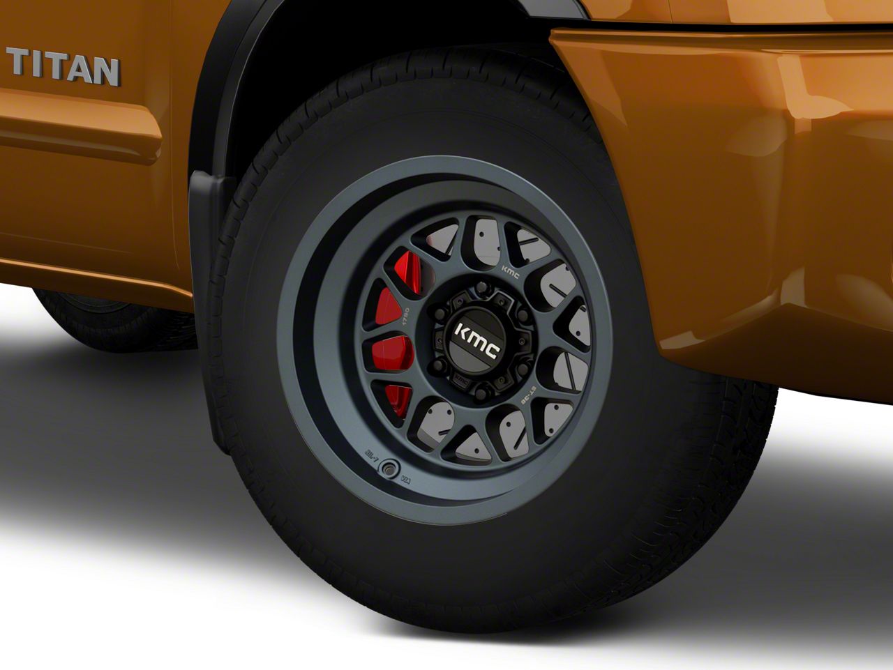 KMC Titan Terra Metallic Blue 6-Lug Wheel; 18x8.5; -10mm Offset ...