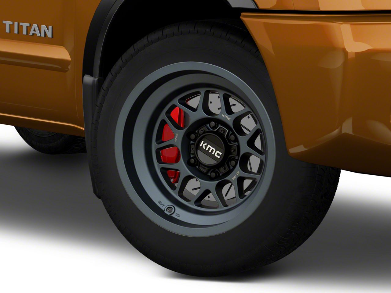 KMC Titan Terra Metallic Blue 6-Lug Wheel; 20x9; -12mm Offset ...