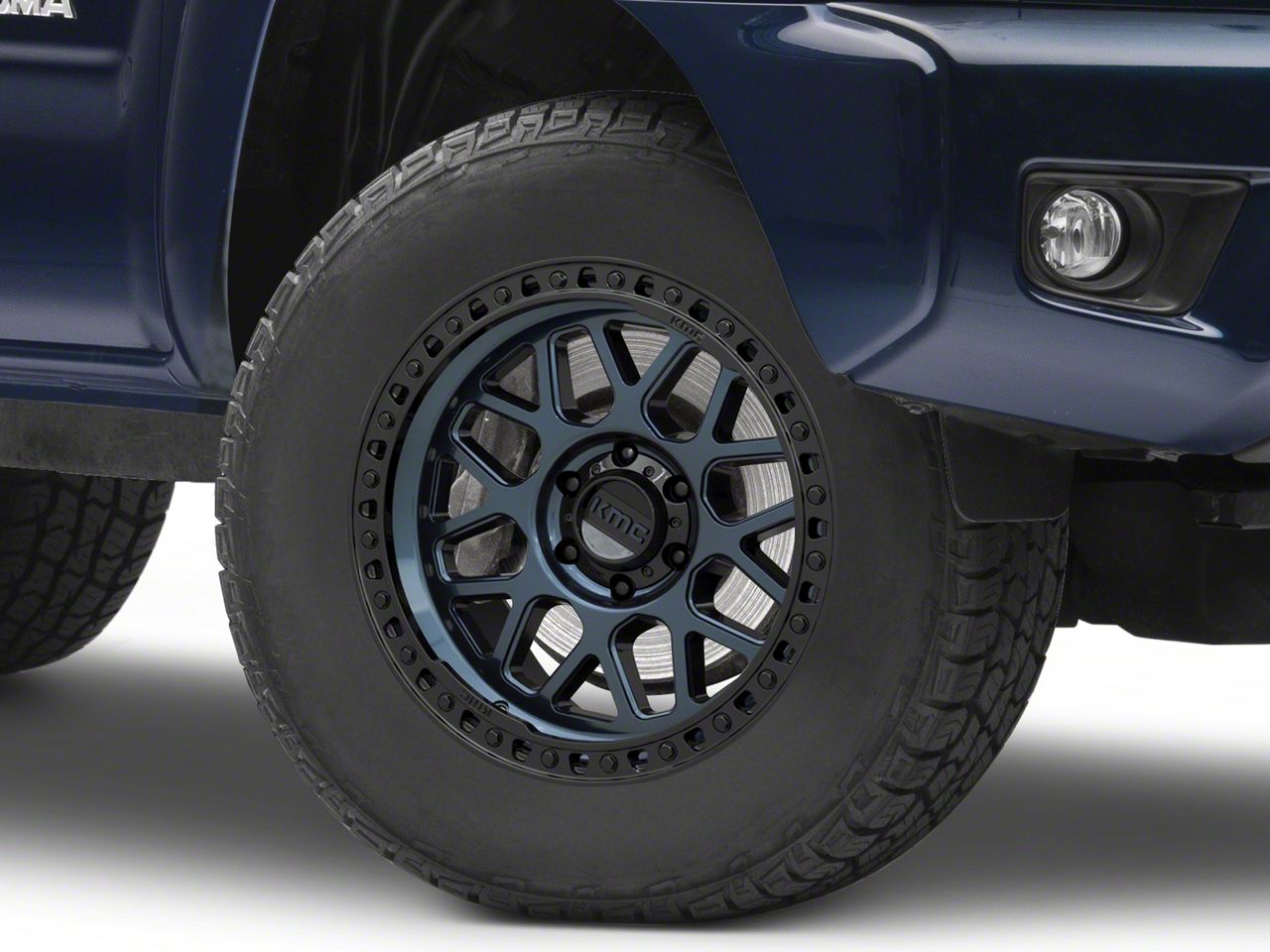 KMC Tacoma GRS Midnight Blue with Gloss Black Lip 6-Lug Wheel; 17x8.5 ...