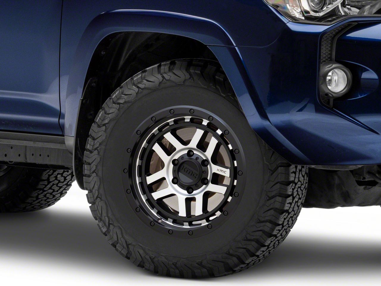 KMC Toyota 4-Runner Recon Satin Black Machined 6-Lug Wheel; 17x8.5 ...