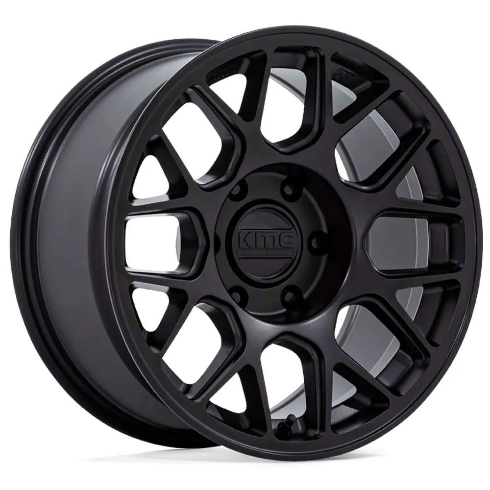 KMC Toyota 4-Runner Hatchet Matte Black 6-Lug Wheel; 17x8.5; 25mm ...