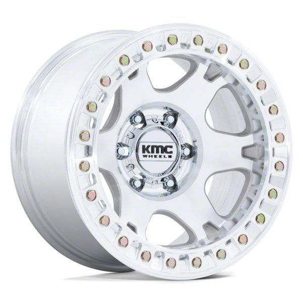 KMC Bronco VI Beadlock Machined 6-Lug Wheel; 20x10; -48mm Offset ...