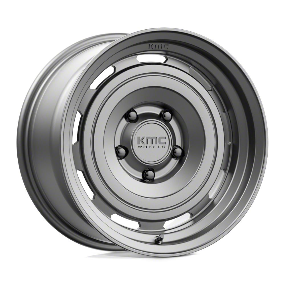 KMC Jeep Gladiator Roswell Matte Anthracite Wheel; 17x8.5; 0mm Offset ...