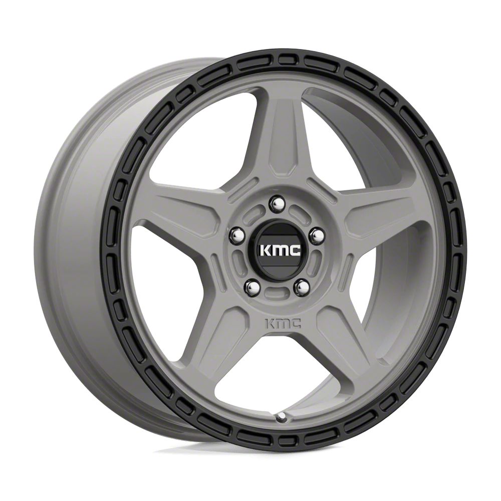 KMC Jeep Grand Cherokee Alpine Satin Gray with Black Lip Wheel; 18x8 ...