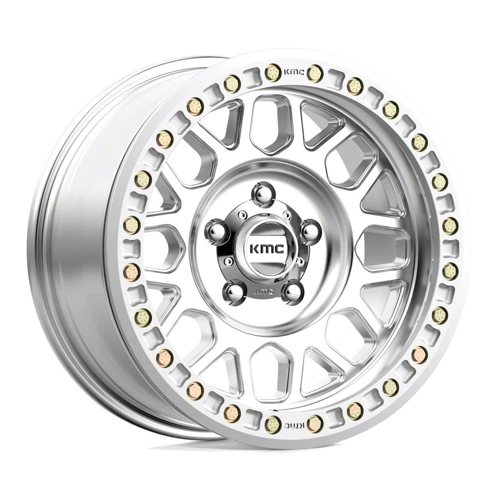 KMC Jeep Grand Cherokee Grenade Desert Beadlock Machined Wheel; 20x9 ...