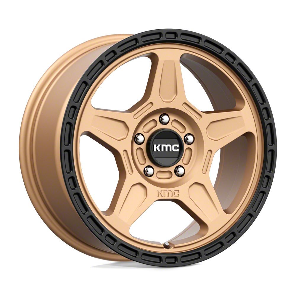 KMC Jeep Grand Cherokee Alpine Matte Bronze with Black Lip Wheel; 17x8 ...