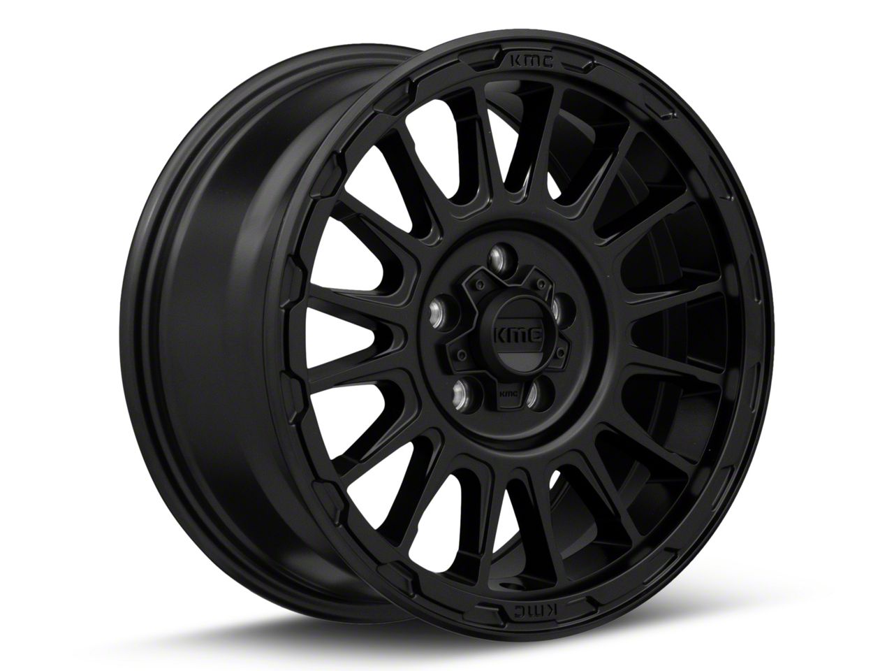 KMC Jeep Wrangler Impact Satin Black Wheel; 17x8; 35mm Offset ...