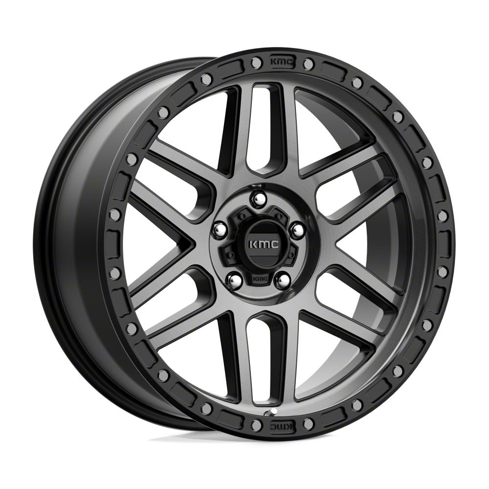 KMC Jeep Wrangler Mesa Satin Black with Gray Tint Wheel; 20x9; 0mm ...