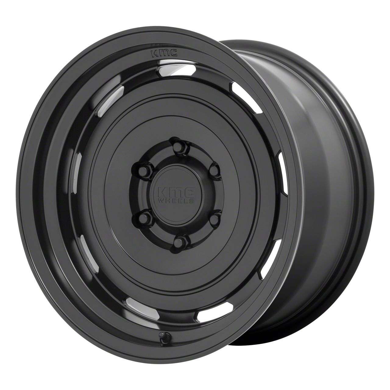KMC Jeep Gladiator Roswell Satin Black Wheel; 17x8.5; 18mm Offset ...