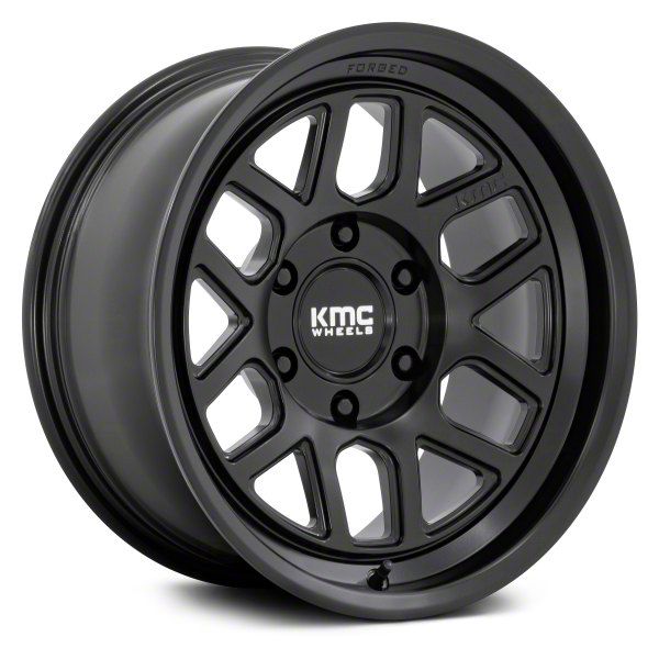 KMC Titan Mesa Forged Monoblock Satin Black 6-Lug Wheel; 18x9; 0mm ...