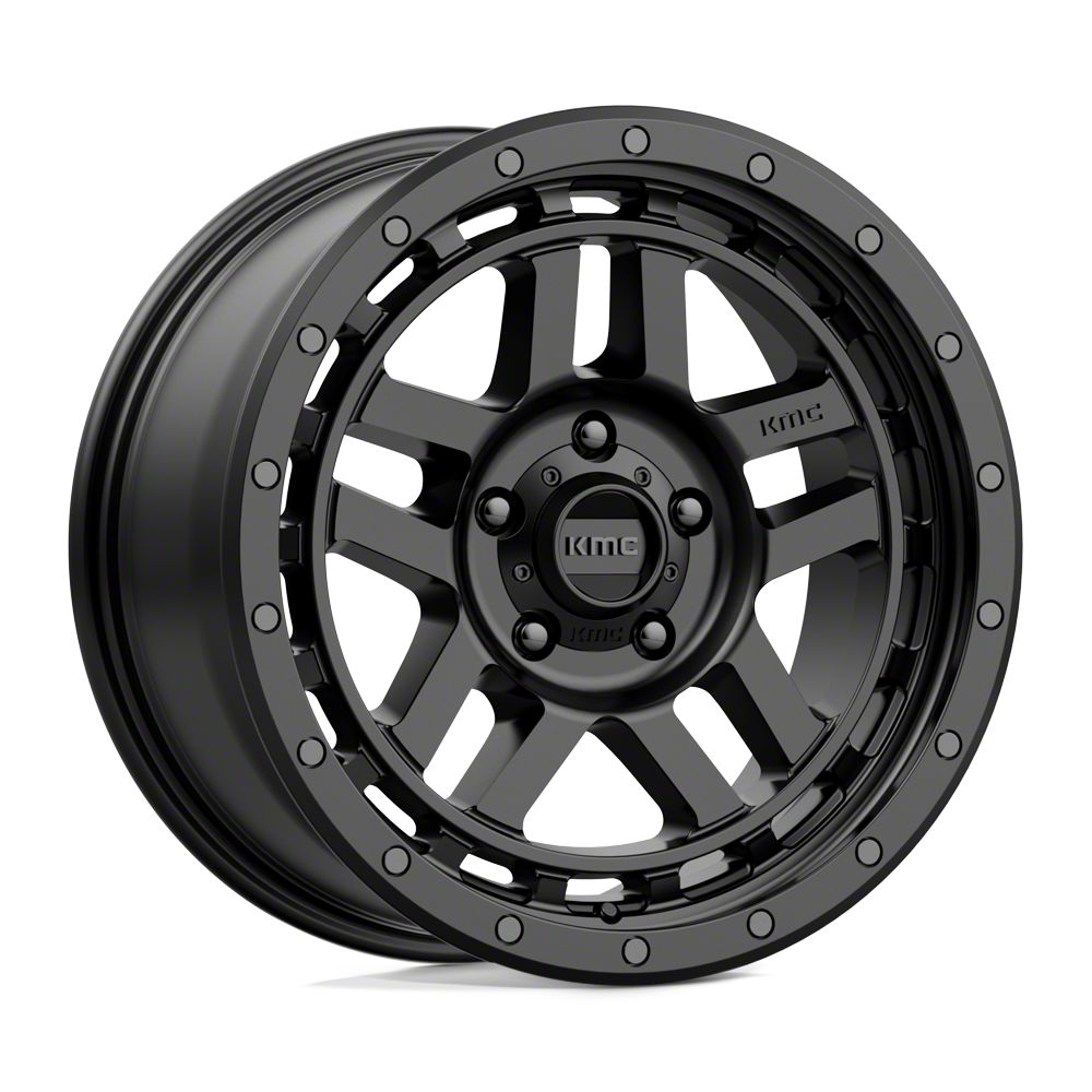 KMC Tundra Recon Satin Black 5-Lug Wheel; 18x8.5; 18mm Offset ...