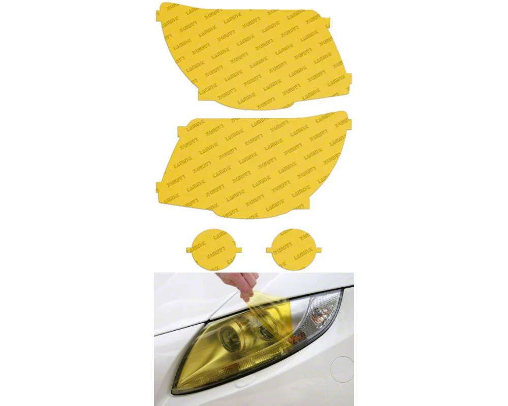 Lamin-X Toyota 4-Runner Headlight Tint Covers; Yellow T007Y (06-09 ...