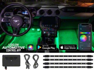 LEDGlow Tacoma Bluetooth Million Color Pro Interior Lighting Kit; 12 ...