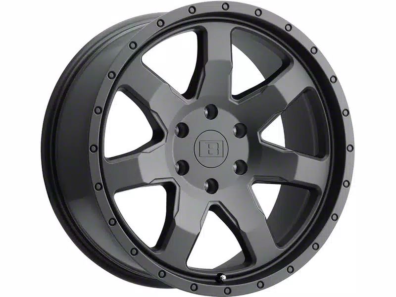 Level 8 Wheels Toyota 4-Runner Slam Matte Black 6-Lug Wheel; 18x9; 0mm ...