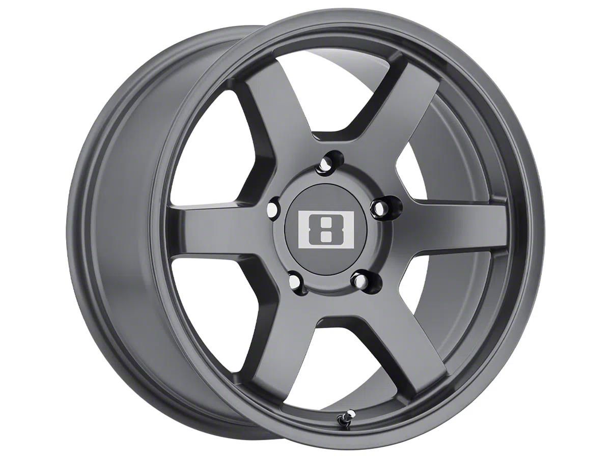 Level 8 Wheels Tacoma MK6 Matte Gunmetal 6-Lug Wheel; 17x9; 0mm Offset ...