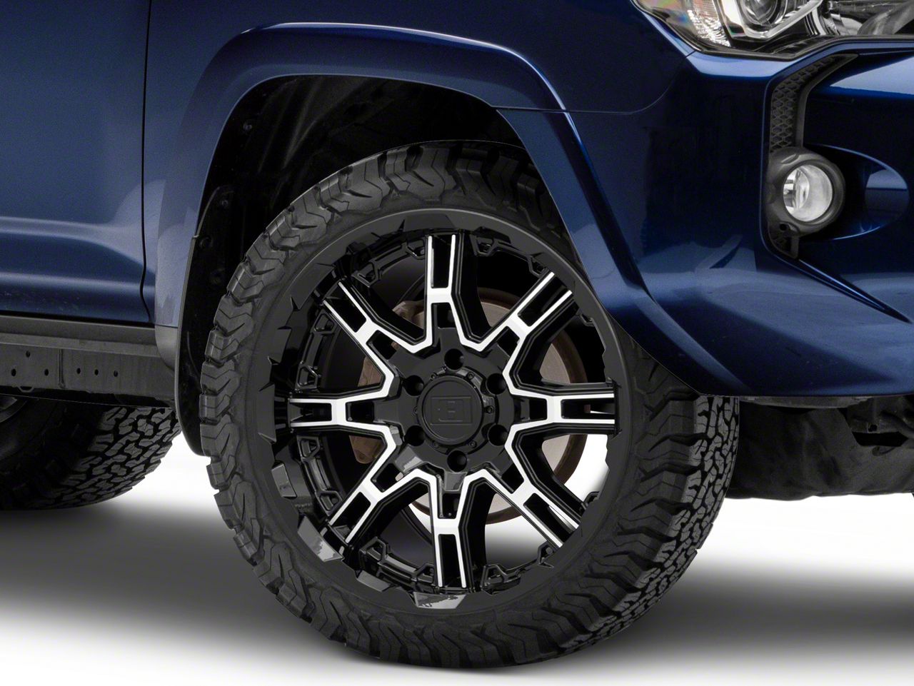 Level 8 Wheels Toyota 4-Runner Slingshot Gloss Black Machined 6-Lug ...