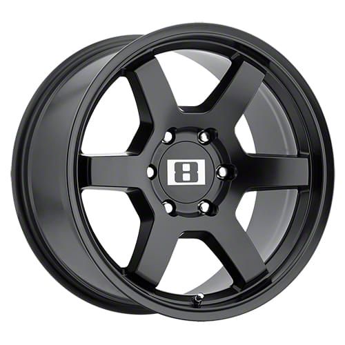Level 8 Wheels Toyota 4-Runner MK6 Matte Black 6-Lug Wheel; 17x9; -12mm ...