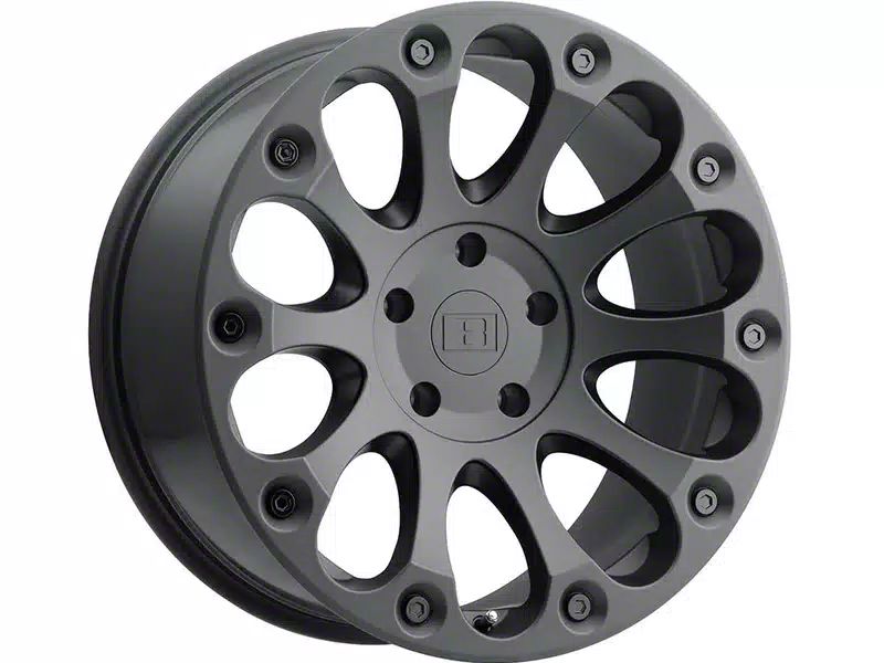 Level 8 Wheels Toyota 4-Runner Impact Matte Black 6-Lug Wheel; 17x8.5 ...
