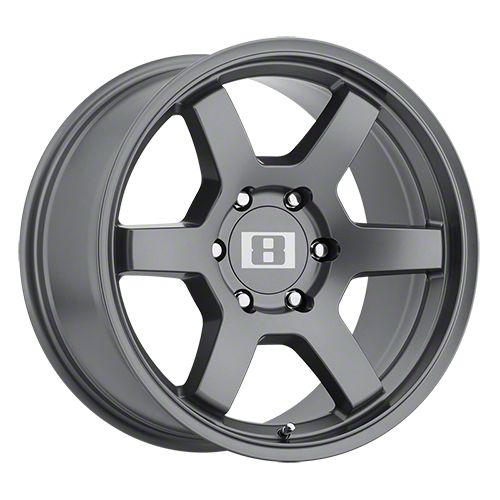 Level 8 Wheels Toyota 4-Runner MK6 Matte Gunmetal 6-Lug Wheel; 17x8 ...