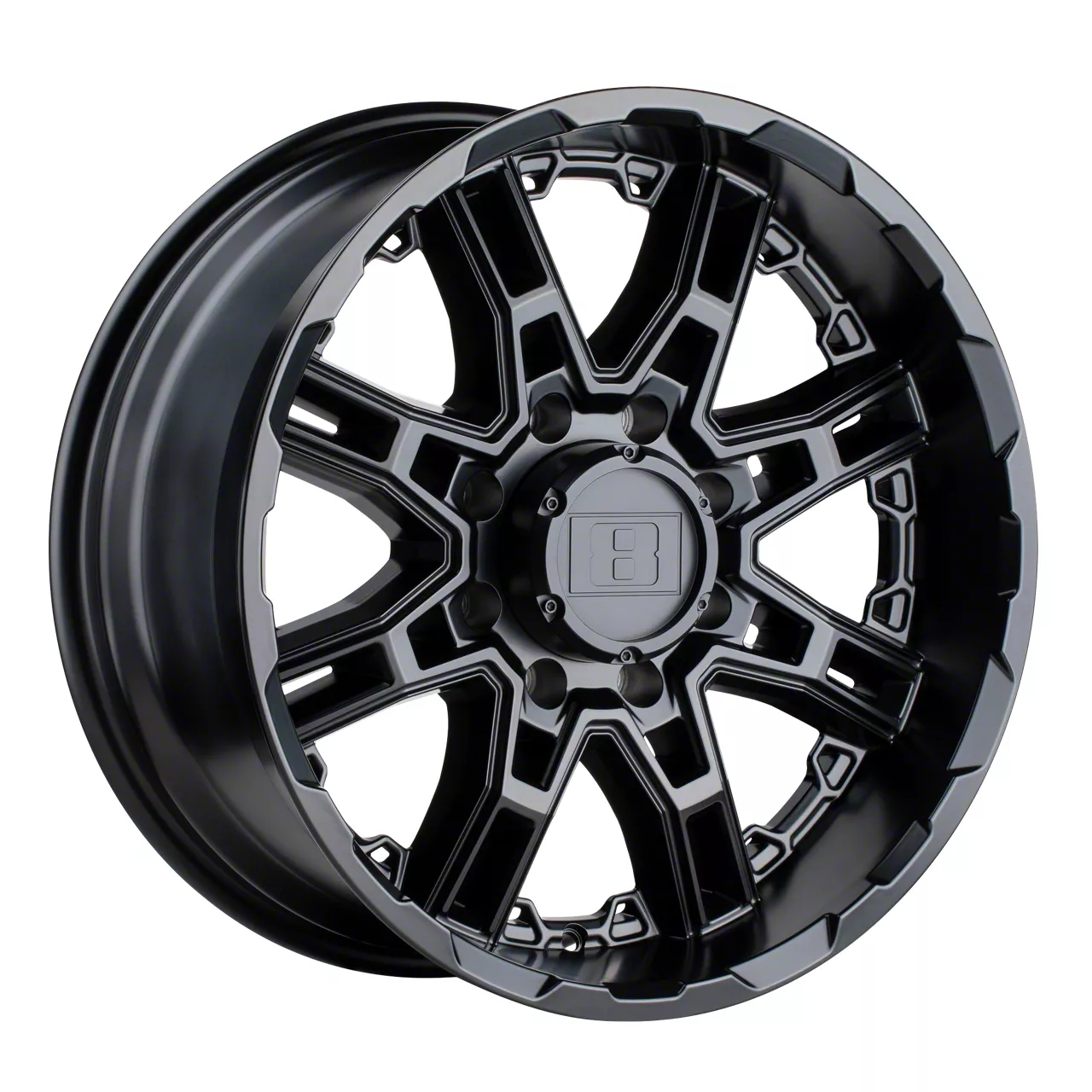 Level 8 Wheels Tundra Slingshot Matte Black 5-Lug Wheel; 18x9; 10mm ...